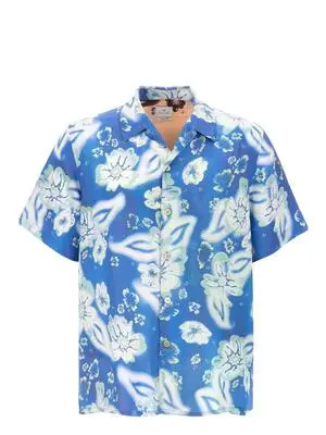 Paul Smith Patterned Short-sleeve Shirt - Blue