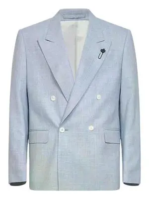 LARDINI Double-breasted Blazer - Blue