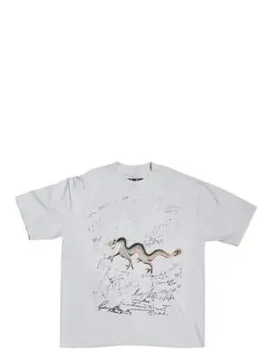 CAROLINA SARRIA Dragon Autograph T-shirt - White