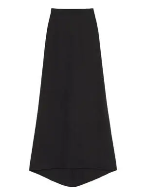 Valentino Garavani Cady Couture Asymmetric Maxi Skirt - Black
