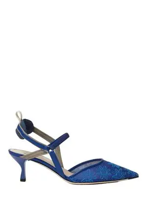 Fendi Colibrì Lite Floral Pumps Blue