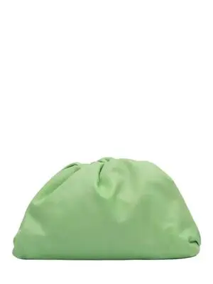 Bottega Veneta Teen Lambskin The Pouch Clutch - Green