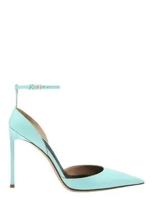 TOM FORD Pointy Toe Pump With Ankle Strap Blue