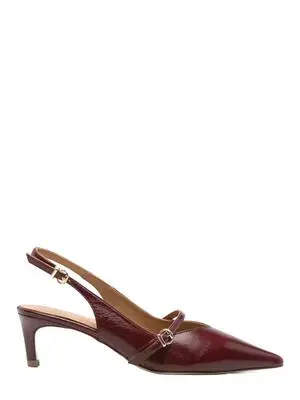 PEDRO MIRALLES Leather Mules - Red