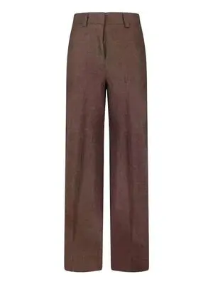 Incotex Button Tailored Trousers - Brown
