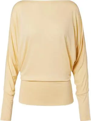 TOTEME Draped Jersey Top - Yellow