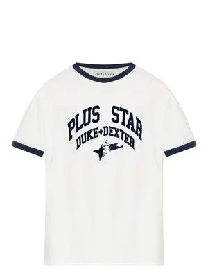 DUKE + DEXTER T-shirt With Logo Cream