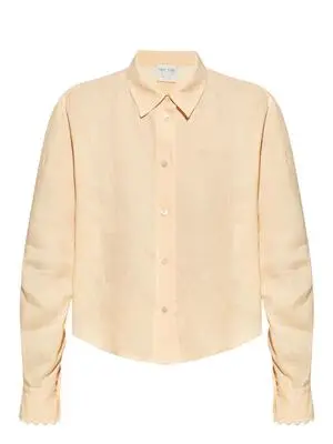 FORTE_FORTE Linen Boxy Shirt Orange
