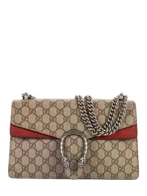 Gucci Gg Supreme Dionysus Shoulder Bag - Neutrals