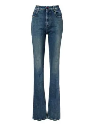 Balenciaga High-rise Straight Jeans - Blue