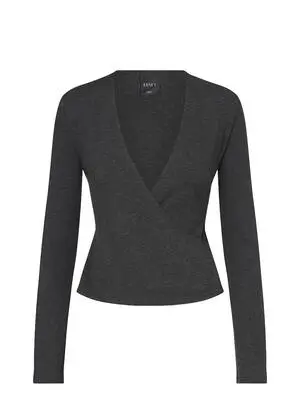 LESET Lauren Jersey Top Grey