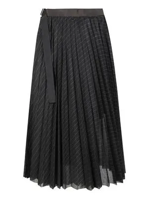 Sacai Spun Organza Skirt - Black