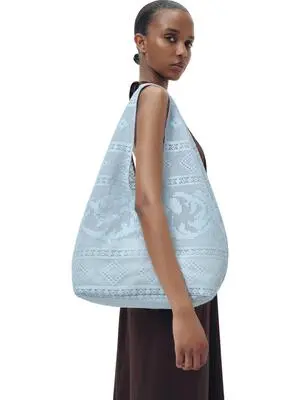 REFORMATION Aurelia Tote Bag Mist Floral Lace