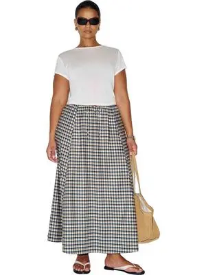 REFORMATION Cleo Skirt Es - Blue