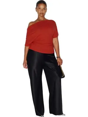 REFORMATION Iris Knit Top ES Red