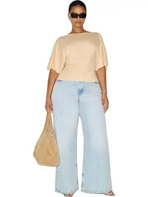 REFORMATION Avery Knit Top - Yellow