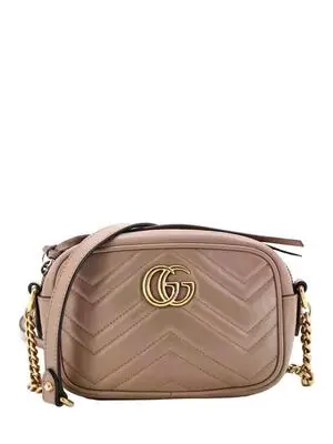 Gucci Gg Marmont Mini Crossbody Bag - Neutrals