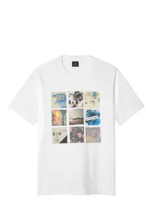 Paul Smith Organic Cotton 'squares' T-shirt - White
