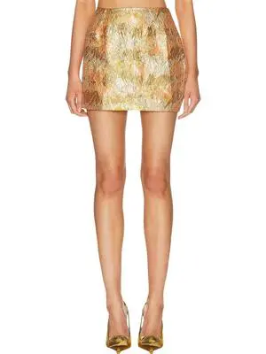 Renggli Brocade Mini Skirt - Nectar