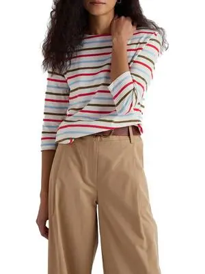 SEASALT CORNWALL Striped Organic Cotton Top