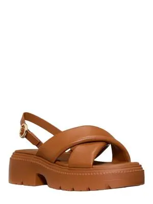 Kate Spade New York Slingback Platform Sandals - Saddle