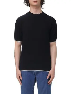 Emporio Armani Textured Knit Crewneck Sweater - Blue