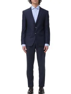 BOSS Wool Blend Single-breasted Dress - Blue
