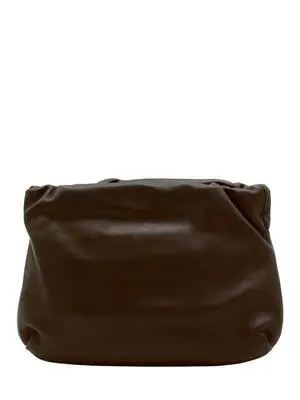 THE ROW Leather Clutch - Brown