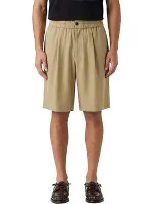 Giorgio Armani Pleated Knee-length Shorts - Mud