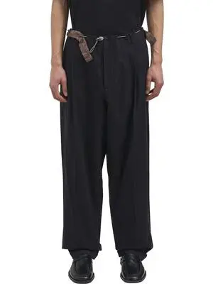MAGLIANO Cotton Wide Leg Pants - Black