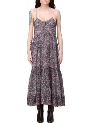 Isabel Marant Étoile Sabba Printed Cotton Midi Dress - Violet