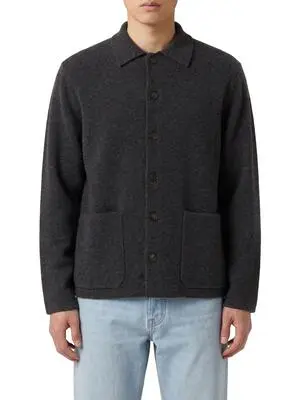Le Kasha Le Kasha Collared Knit Jacket Black
