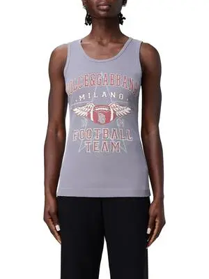 Dolce & Gabbana Ribbed Graphic Tank Top - Multicolor