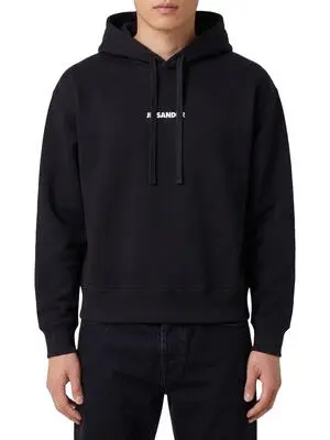 JIL SANDER Logo Hoodie - Black
