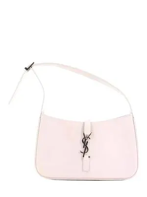 Saint Laurent Le 5 A 7 Small Hobo Bag Neutrals
