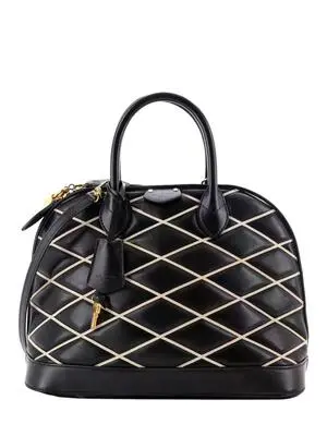 LOUIS VUITTON Alma Malletage Leather Pm Tote Bag - Black