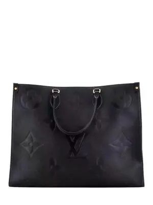 LOUIS VUITTON Onthego Gm Tote Bag Monogram Empreinte - Black