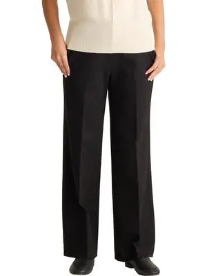 Quince Ultra-stretch Ponte Trousers - Black