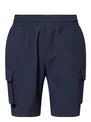 ARNE Utility Cargo Stretch-Woven Shorts Navy
