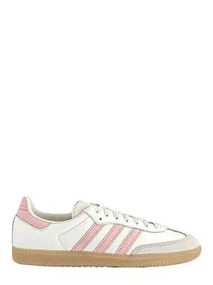 Adidas Samba OG Leather Trainers Offwhite Sandy Pink Gum