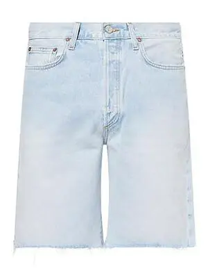 AGOLDE AGOLDE Anson Frayed-Hem Denim Shorts 33 Ruse (pale Ind)