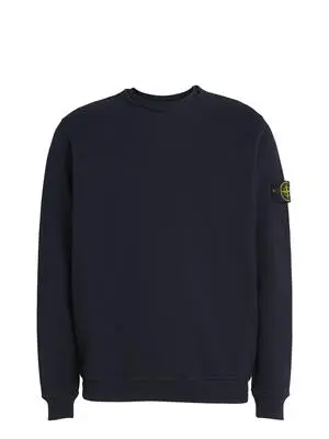 Stone Island Cotton Compass Crewneck Sweatshirt - Navy