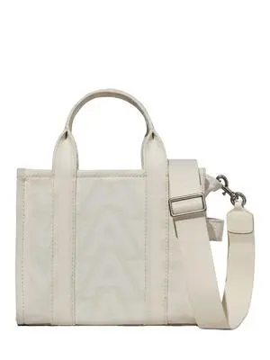Marc Jacobs Monogram Printed Small Tote Bag - Eggshell O