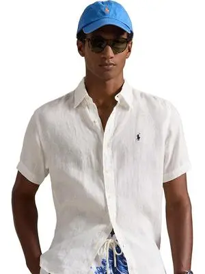 Ralph Lauren Classic Fit Linen Shirt - Ceramic White