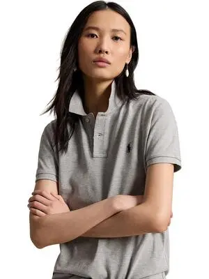 Ralph Lauren Classic Fit Mesh Polo Shirt - Andover Heather