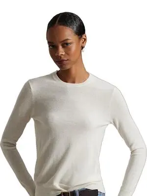 Ralph Lauren Cashmere Crewneck Pullover Cream