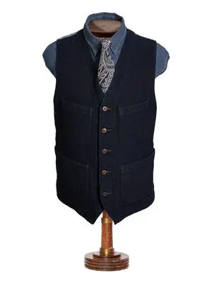 Ralph Lauren Herringbone Vest - Deep Navy