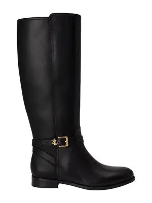 Ralph Lauren Calfskin Tall Boots - Black