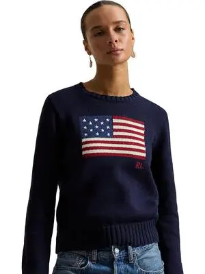 Ralph Lauren The Iconic Flag Sweater - Navy