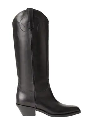Ralph Lauren Jaelynne 45 Mm Burnished Tall Boot - Black
